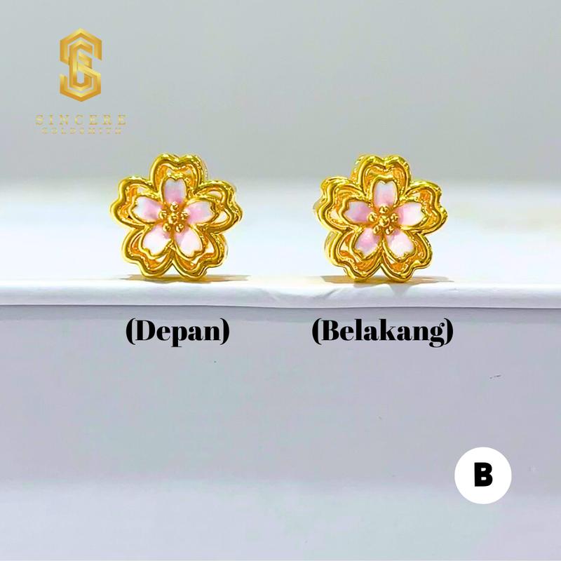 Sincere Store Emas 916 3L Bead Round Flower 2C | Emas 916 - TikTok Shop ...