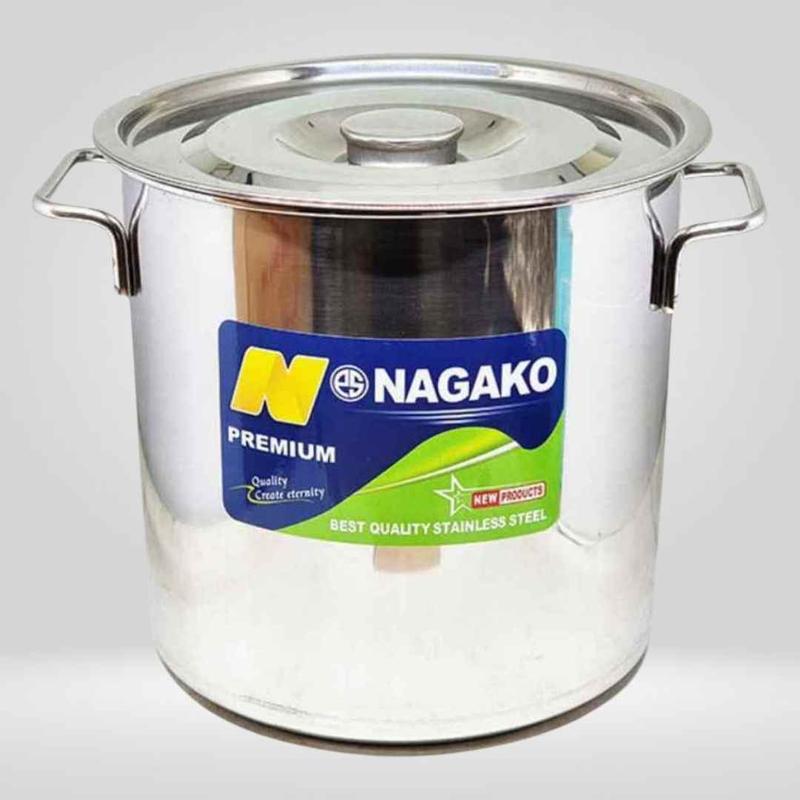 Panci JUMBO Stock Pot Nagako Stainless Tebal Premium Tutup | - Shop ...