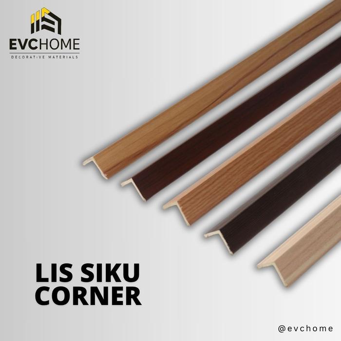 Jual EVCHOME Lis Siku WPC/ Corner Unit Wall Panel WPC - Mahogany.B, 2 ...