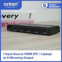 Jual Onten OTN-CS144S HDMI Splitter 4K 1080P 1 Input 4 Output Multi ...