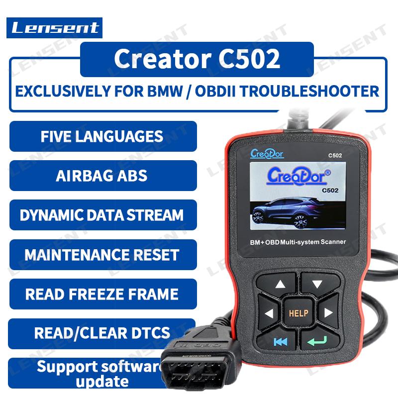 Alat diagnostik Lensnet-Creator C502 OBD2, pengimbas Mercede - TikTok ...