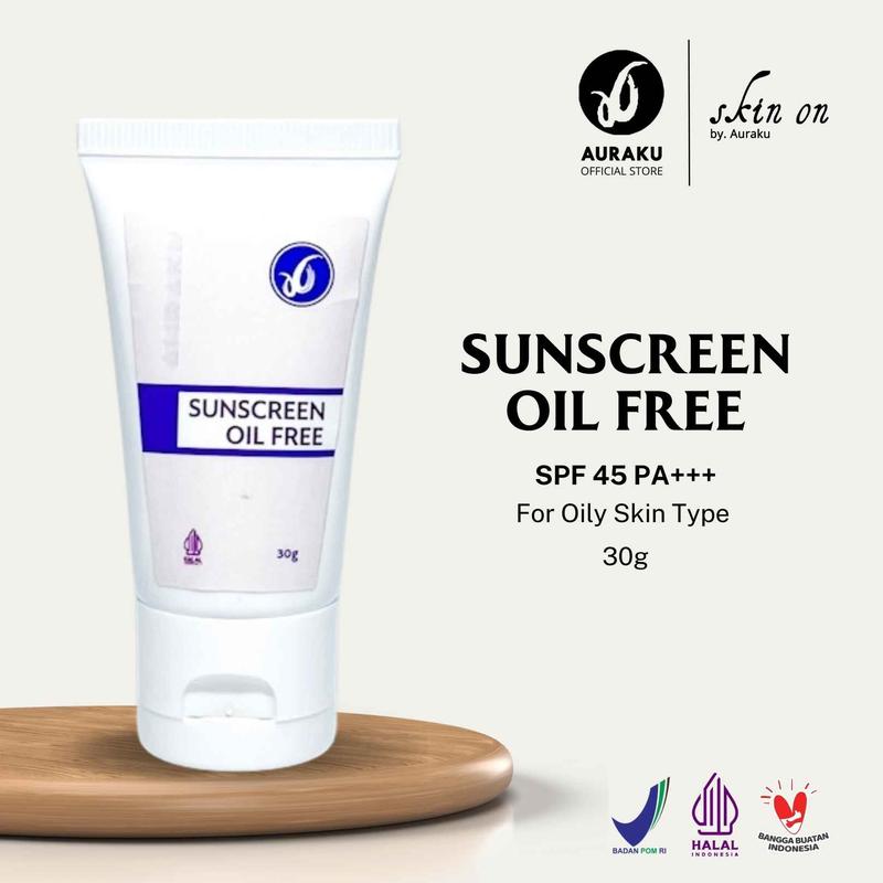 Auraku Sunscreen Oil Free For Oily Skin Type - 30g - SPF 45 PA ...