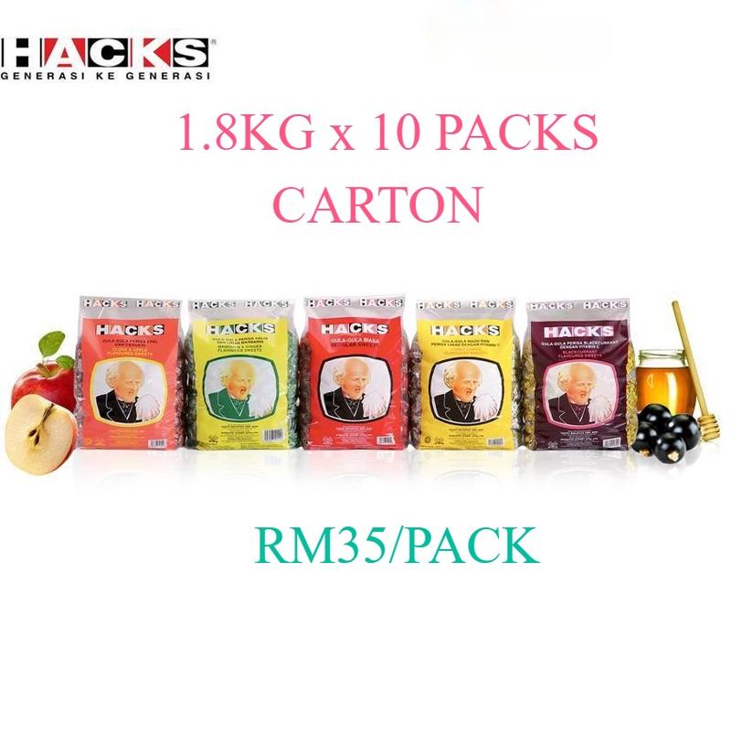 HACKS CANDY / GULA GULA HACKS 1.8KG ORIGINAL REGULAR HONEY LEMON ...