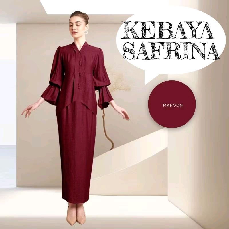 KEBAYA SAFRINA DEWASA CEY IRONLESS BAJU MUSLIMAH WANITA - TikTok Shop ...