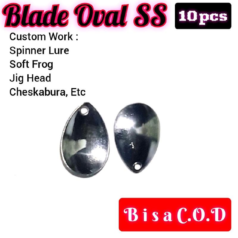 Blade Oval Stainless Soft Rog SF Lure Micro Rayap - Shop | Tokopedia