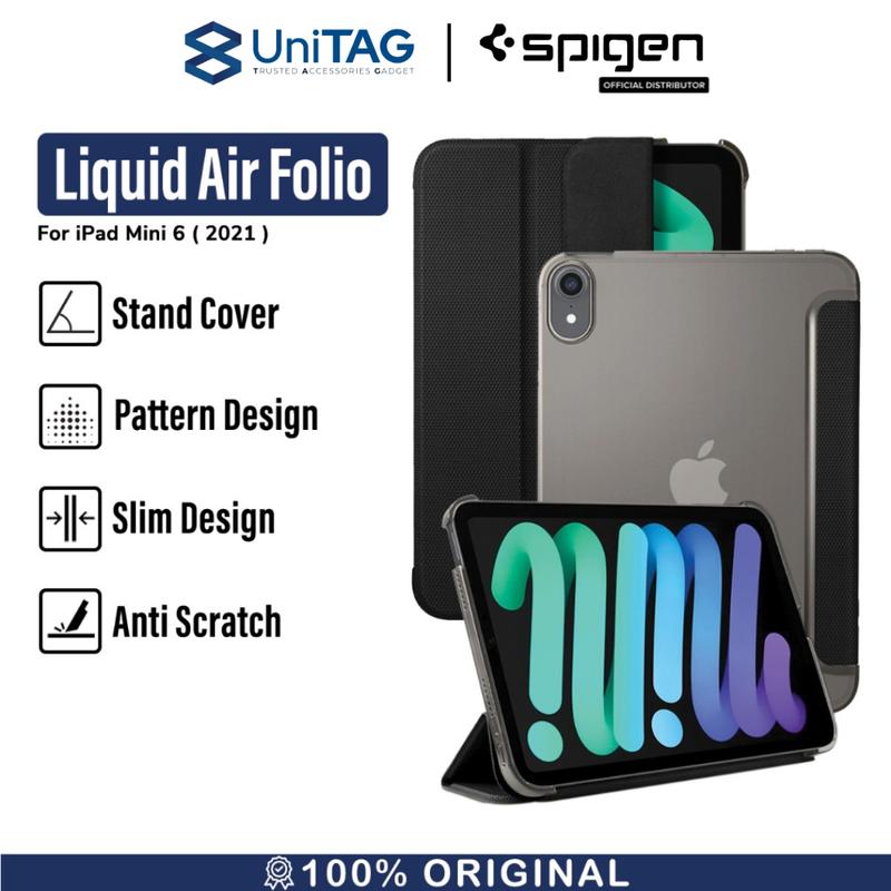 Case iPad Mini 7 / 6 8.3 inch 2024 Spigen Liquid Air Folio Stand - Shop | Tokopedia