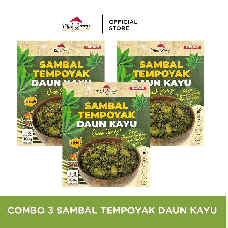 Combo 3 Sambal Tempoyak Daun Kayu Omak Jenny - TikTok Shop Malaysia