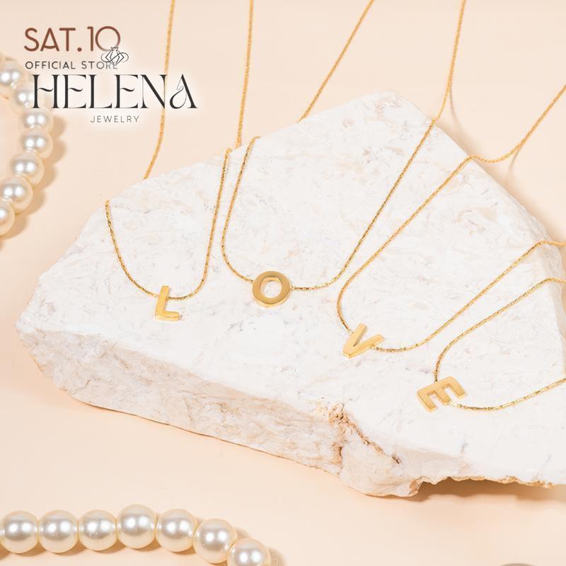 SAT10 Kalung Model Rantai 18 K Dengan Liontin Alphabet Huruf - Shop ...