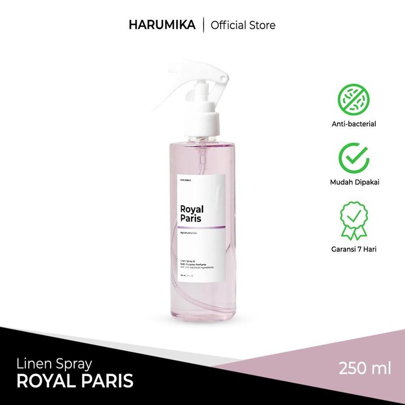 HARUMIKA ROYAL PARIS 250 ml LINEN SPRAY ANTI BACTERIAL - Shop | Tokopedia