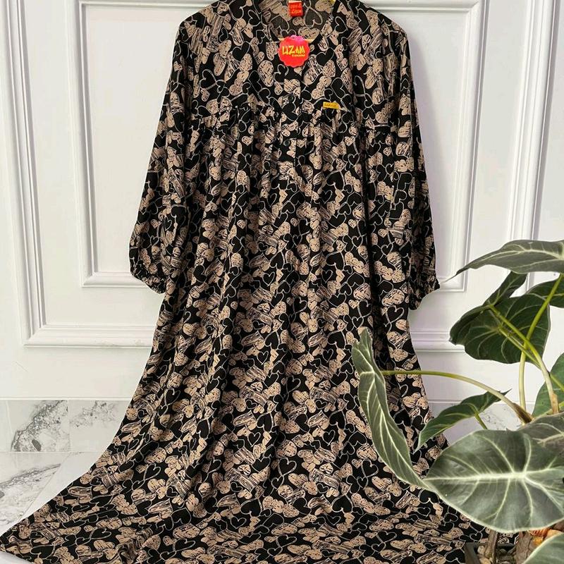 MIDI DREES MODEL TERBARU LIZAM BAHAN RAYON - Shop | Tokopedia