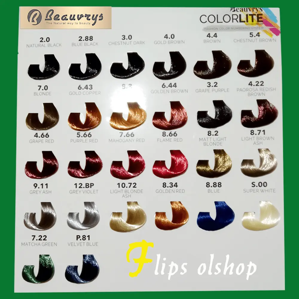 COLORLITE BEAUVRYS 100ML | COLOR LITE | HAIR COLOR | PEWARNA RAMBUT ...