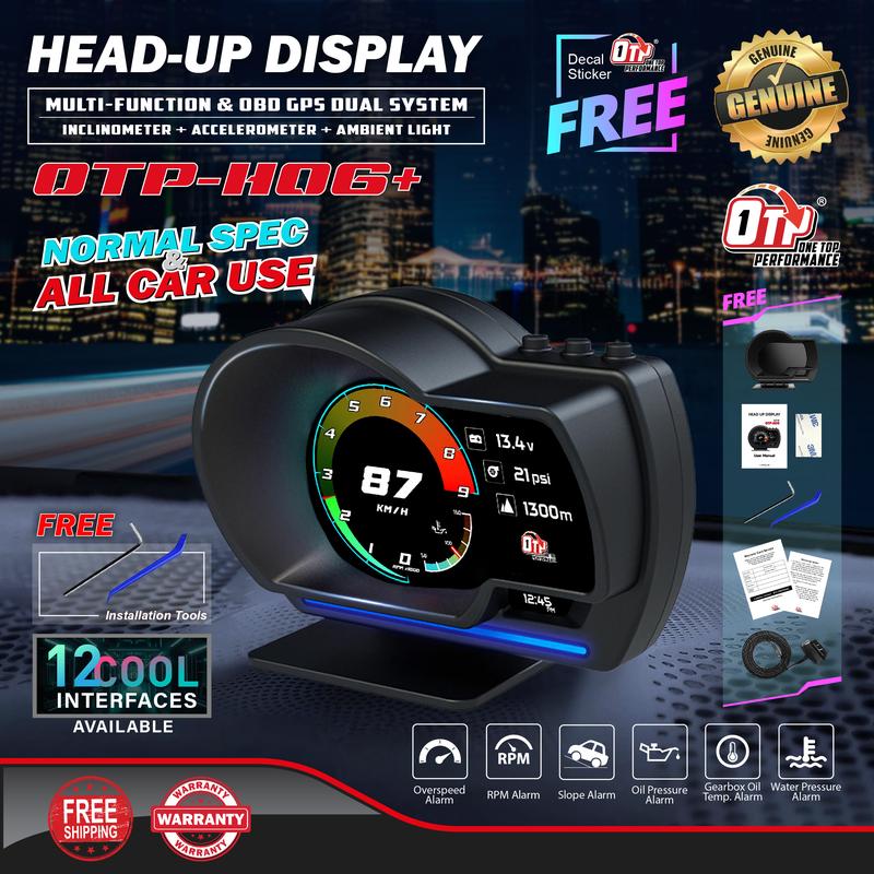 2 Car OBD Speed Meter, OTP-H06 + OBD, GPS P6 HUD, with Water - TikTok ...