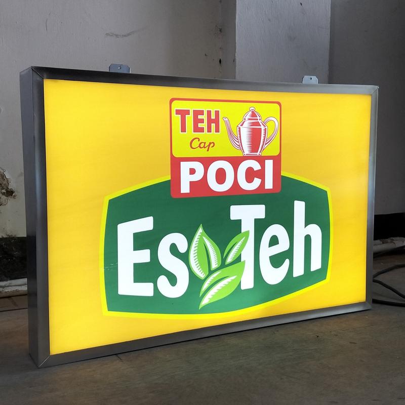 BISA COD SATU HARI JADI NEON BOX TEH POCI DUA SISI NYALA DEPAN - Shop ...