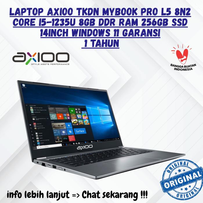 Jual Laptop Axioo TKDN MyBook Pro L5 8N2 (Core i5-1235U, 8GB DDR Ram ...