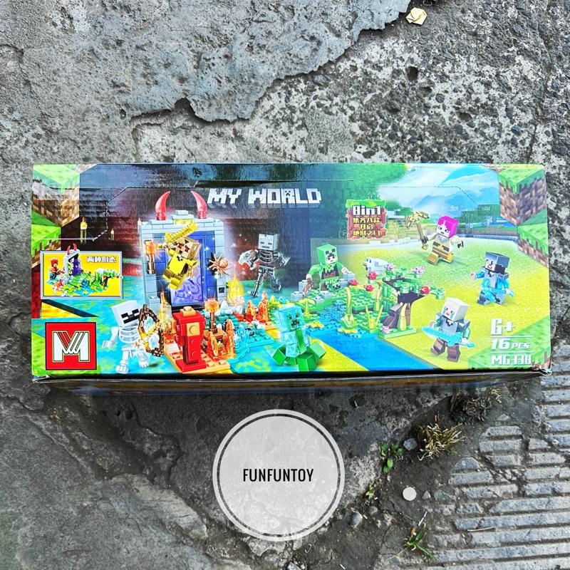 Minecraft Mainan Balok-Roblox My World Mainan Anak Block- Roblok ...