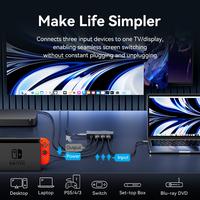 Promo 3 In 1 Out HDMI Switcher Blue Aluminum Alloy Type - AKM - Jakarta ...