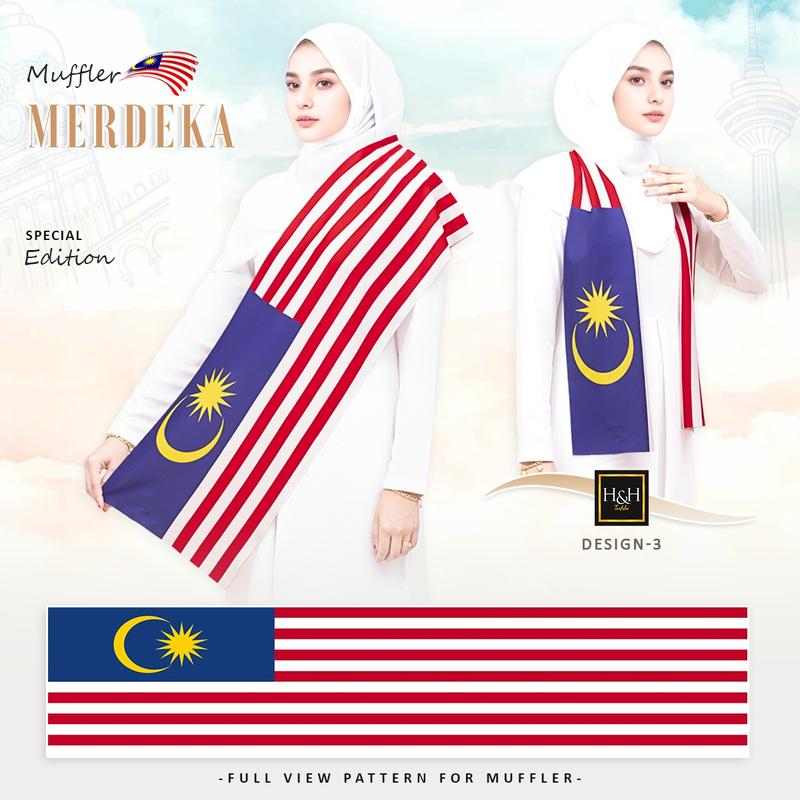 [READY STOCK] MAFLA MERDEKA 2024 Premium Quality 1 Side Printing ...