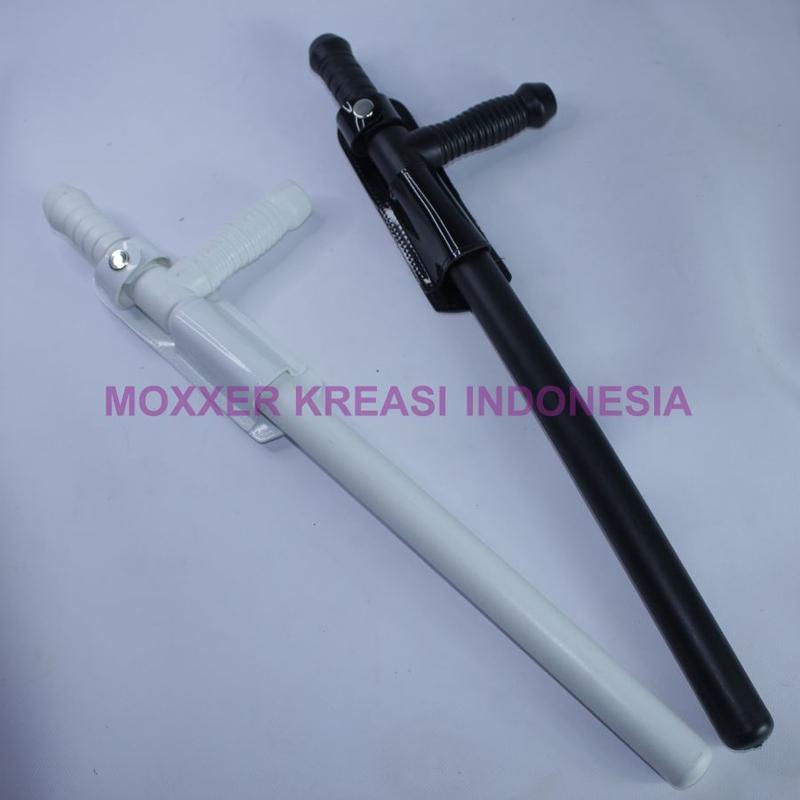 [1Paket] Tongkat T Pentungan & Tempat Pentung Kilap Hitam / Putih ...