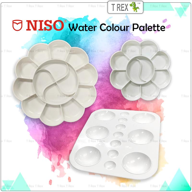 Niso Low Cost Watercolor Water Color Colour Palette Plate Pallet ...