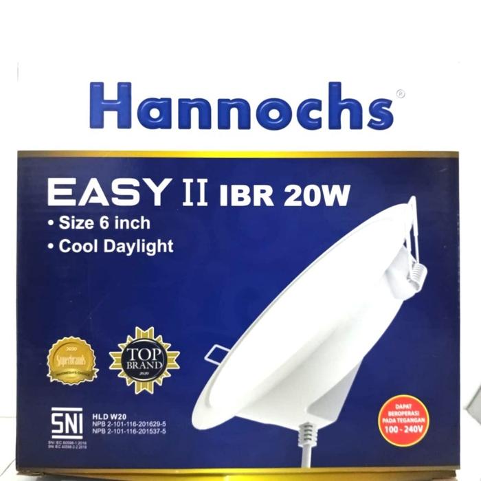 Jual Downlight Panel LED Hannochs Easy II 20W 20 W 20 WATT 20WATT IBR 6 ...