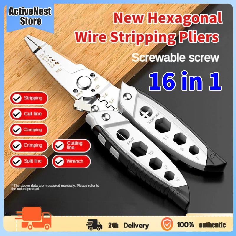 【COD】16 IN 1 New Multifunctional Stripping Pliers Thread Cutting ...