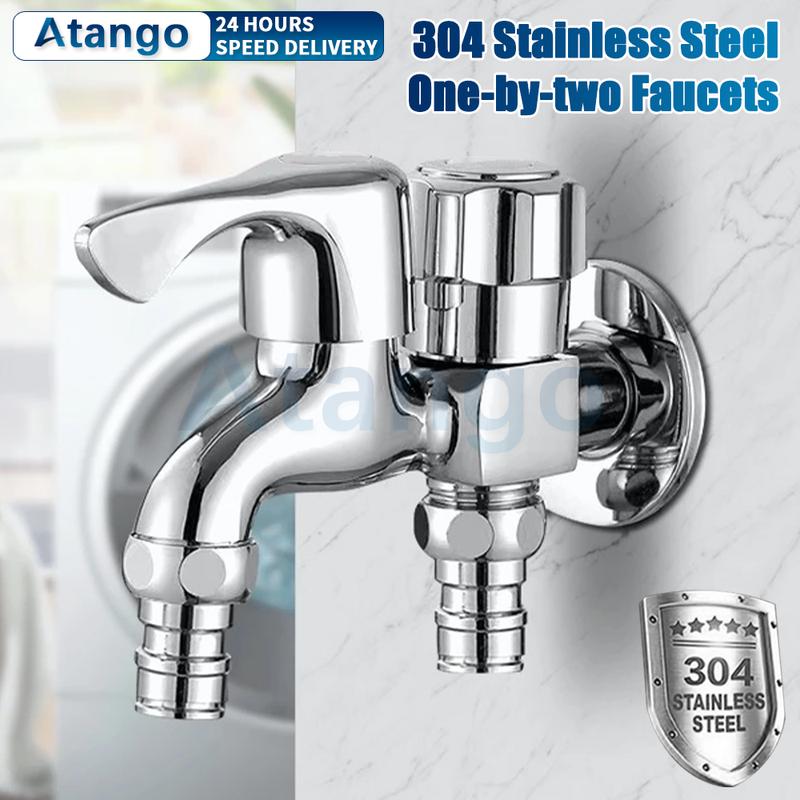 304 Stainless Steel Two Way Faucet Dual Function Household Washing ...