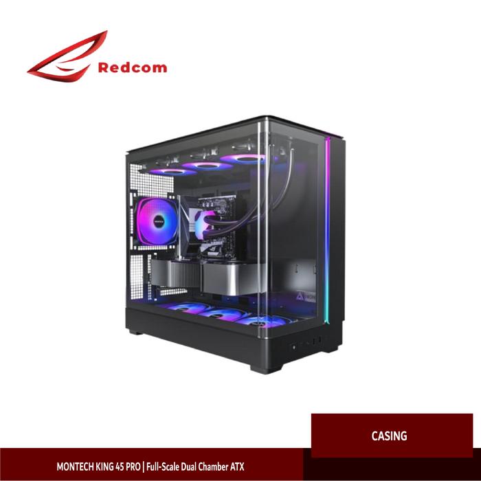 Promo MONTECH KING 45 PRO | Full-Scale Dual Chamber ATX PC Case - Hitam ...