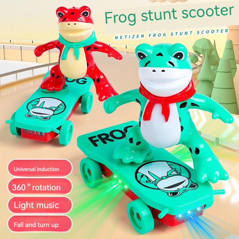Frog Scooter Electric Universal Induction Colorful Tumbler Children's ...