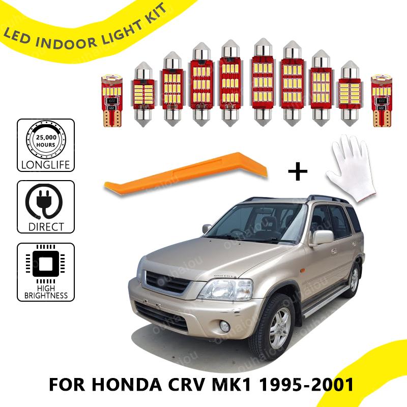 8Pcs Canbus LED Interior Dome Reading Map Light Kit For Hond - TikTok ...