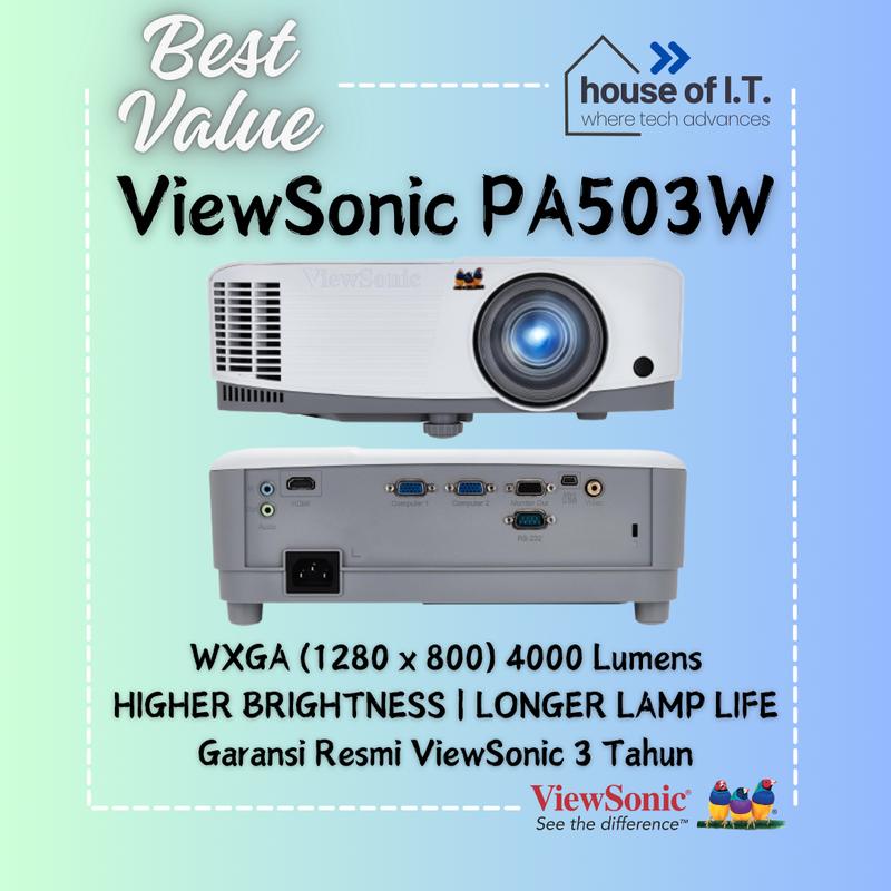 Projector Viewsonic PA503W WXGA 3800 Ansi Lumens - Proyektor WXGA ...