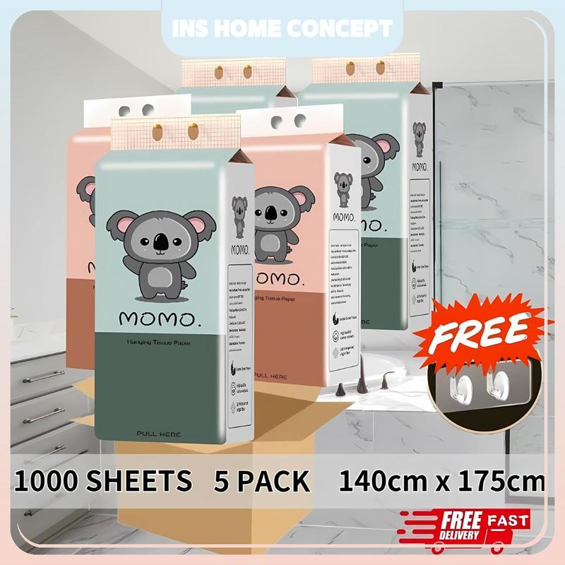 [5 Packs] MOMO BEAR Sketch Cute Panda Luxury Hanging Facial Tissues ...
