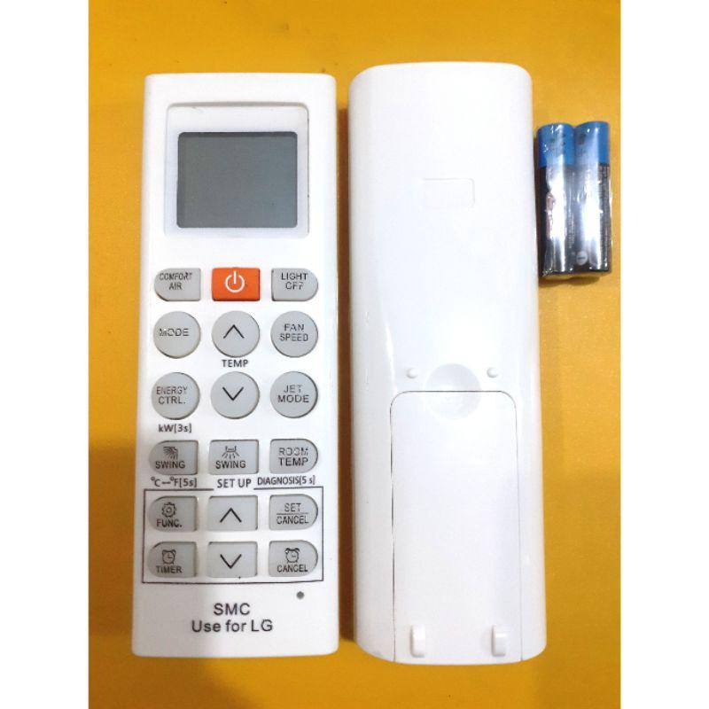 Remote ac LG inverter dual cool 1/2pk - 2pk body glosy - Shop | Tokopedia