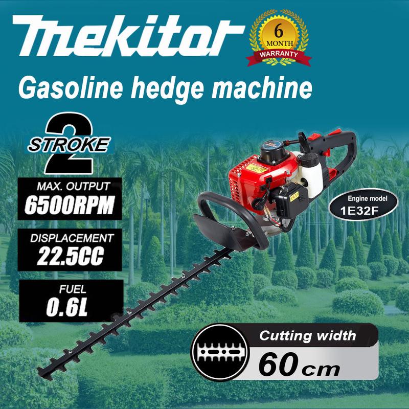Mekitor gasoline hedge trimmer machine cordless petrol on bushes 22.5cc ...