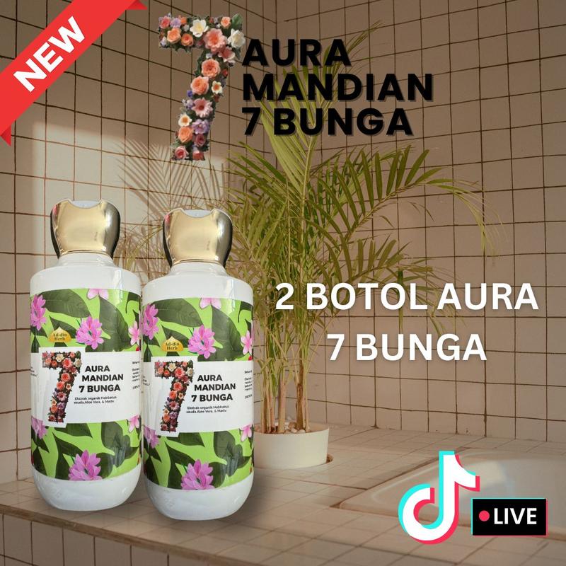 ORIGINAL HQ// ADDIN HERB AURA MANDIAN 7 BUNGA// 2 BOTOL AURA - TikTok ...