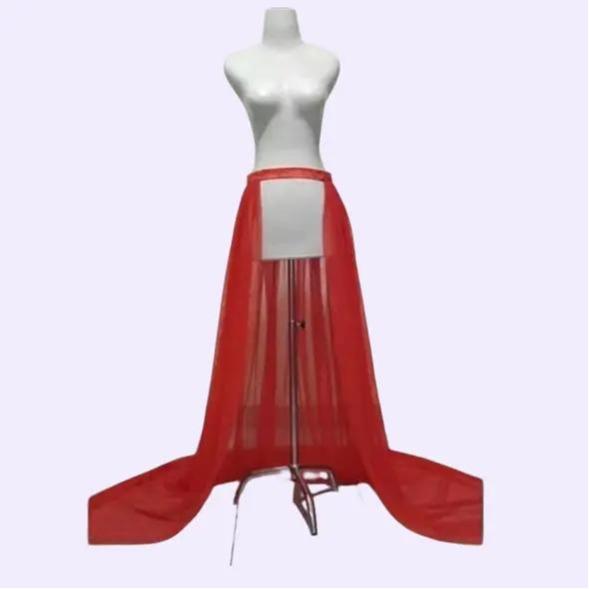 Ekor Gaun Pengantin Tile Polos Kain Halus - Gaun - Elegan, Wanita ...
