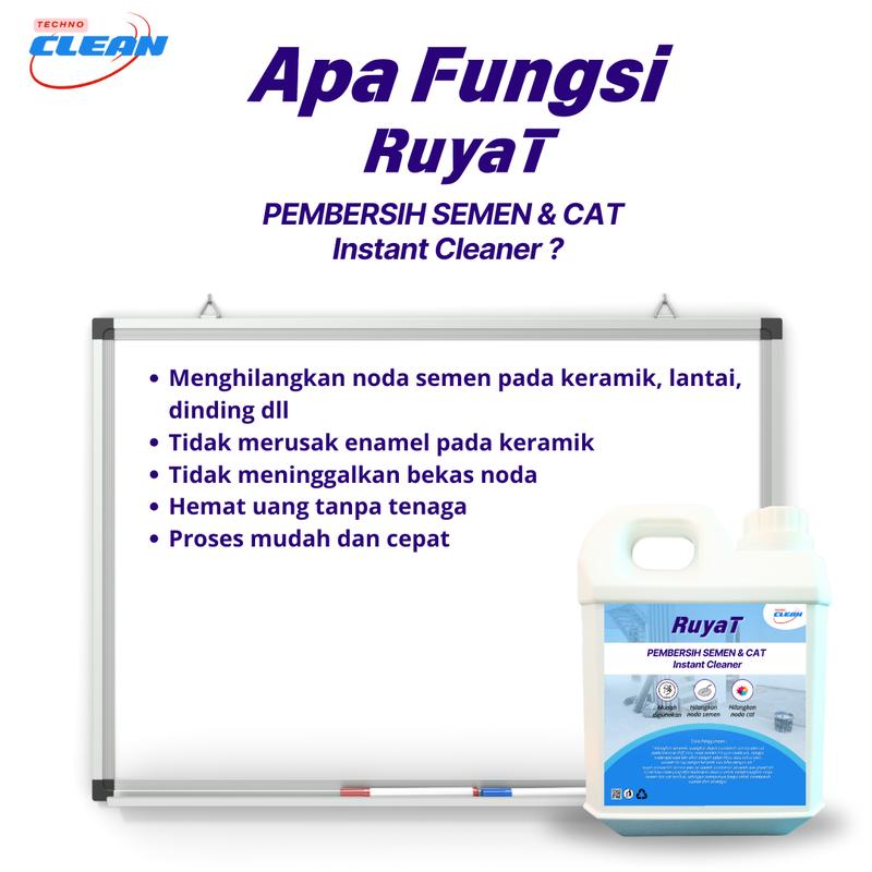 PEMBERSIH NODA SEMEN DAN CAT CEMENT REMOVER 1 LITER GRATIS SARUNG ...