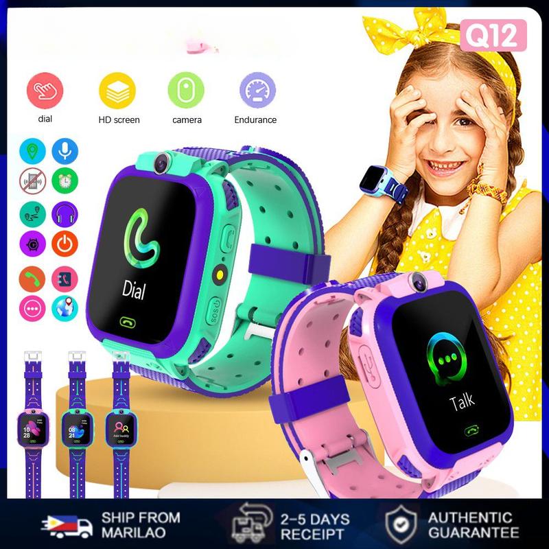 Q12 Kids Smart Watch Touch Screen SOS GPS Anti-lost Kids Tracker ...