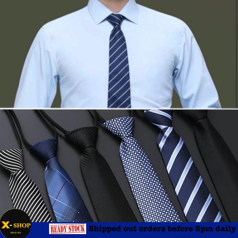 Gentlemen NeckTie Smart Business Easy No Knot Rubber NeckTie - TikTok ...