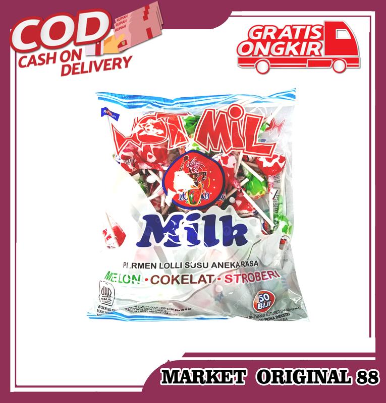 Permen lollipop hot milk isi 50 pcs - Shop | Tokopedia