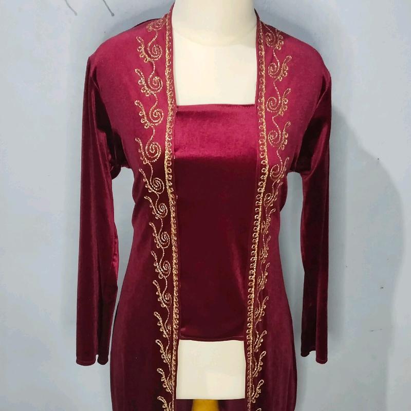 Baju Kebaya Kutu Baru Motif Bordir - Bahan Bludru Hitam Melar - Shop ...