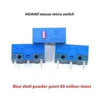 Jual New Authentic HUANO mouse micro switch button white yellow blue ...