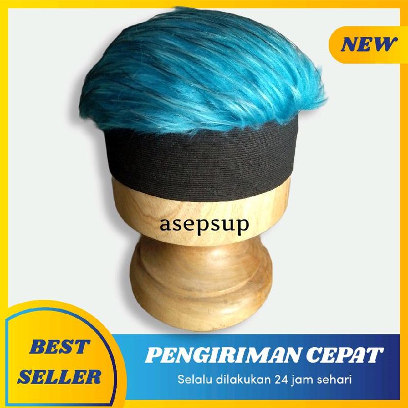Wig Pria / Rambut Palsu Pria / Kain Bulu Sinteti/ Nyaman Dipakai - Shop ...