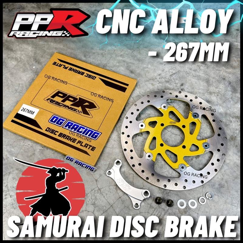 Samurai PPR RACING DISC BRAKE PLATE 267mm/ LC135 Y15ZR Y16 SRL115Fi ...