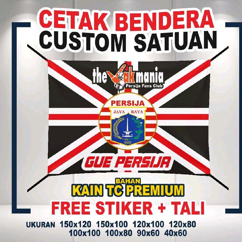 bendera custom desain sendiri mix colour - Shop | Tokopedia
