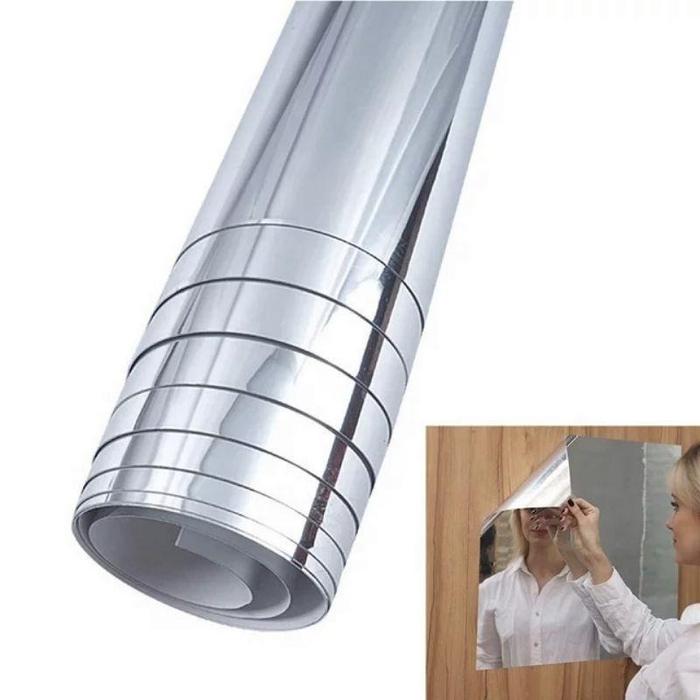 Jual STIKER KACA CERMIN MIRROR 122cm x 50cm Pengganti Kaca Berkaca ...
