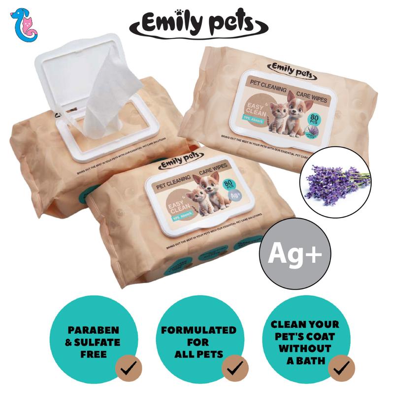 [Bundle Deal] Emily Pets Antibacterial Pet Wet Wipes (80pcs/pack ...