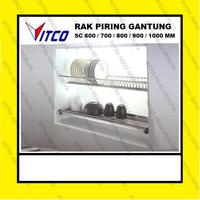 Jual Rak Piring Gantung Vitco Stainless SC 600 700 800 900 1000 mm ...
