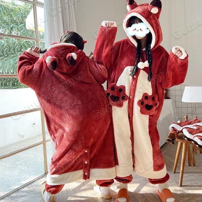 Promo FOX RUBAH KOSTUM DASTER ONESIE BAJU TIDUR PIYAMA KIGURUMI CUTE ...