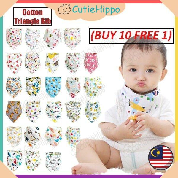 !!(BUY 10 FREE 1)!! Baby Bibs Toddler Cotton Triangle Bib With - TikTok ...