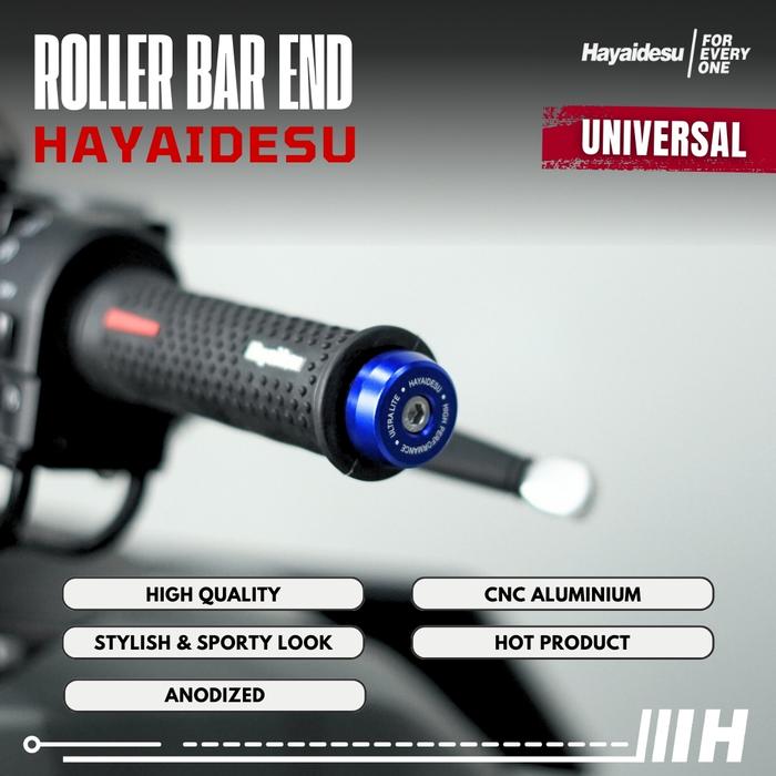 Promo Hayaidesu Bar End Roller Jalu Motor Stang Drat Universal - Full ...